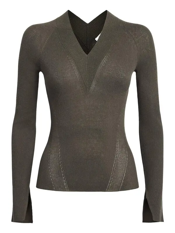 JOSEPH Rib-knit Harti Sweater - Green