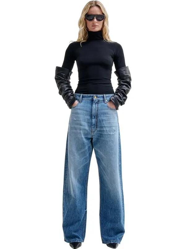 DARKPARK Jules Rigid Wide-leg Jeans - Blue