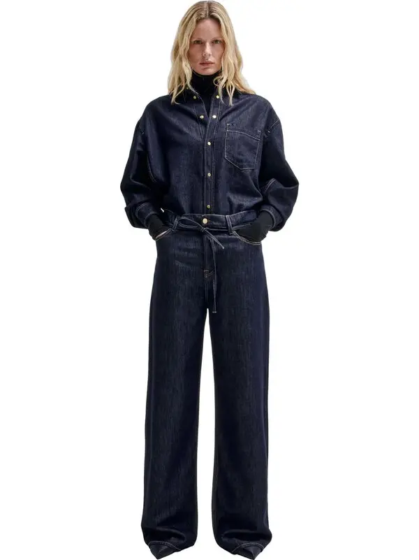 DARKPARK Vick Rigid Mid-rise Wide-leg Jeans - Blue