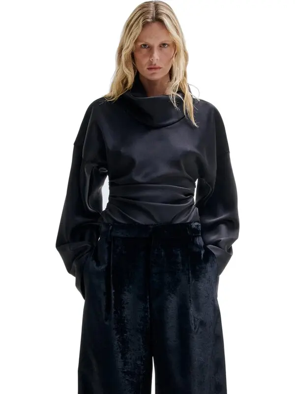 DARKPARK Dafne Ruched Top - Black