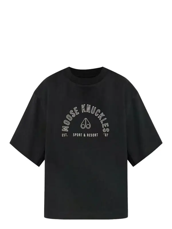 Moose Knuckles Graphic T-shirt - Black