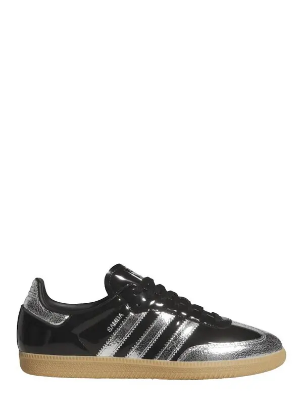 Adidas Samba Og Patent Sneakers - Core Black/silver Metallic/gum