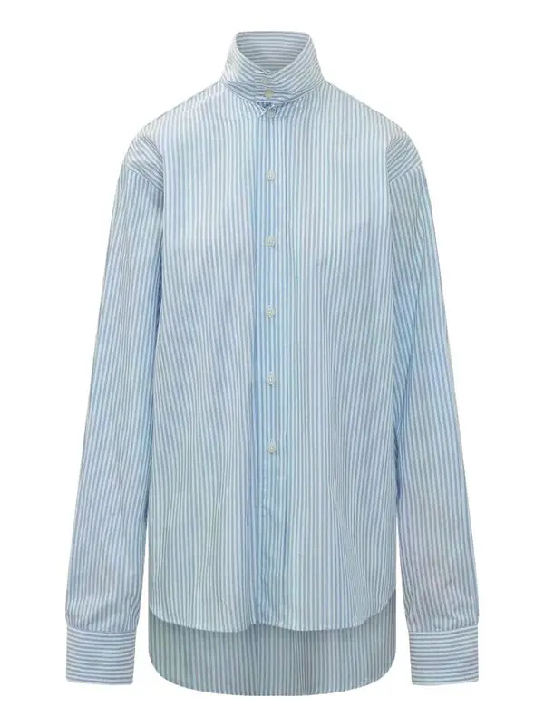 LE SULLY STUDIO Striped Cotton Shirt - Blue