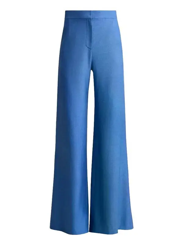 St. John Suiting Wide Leg Trousers - Blue