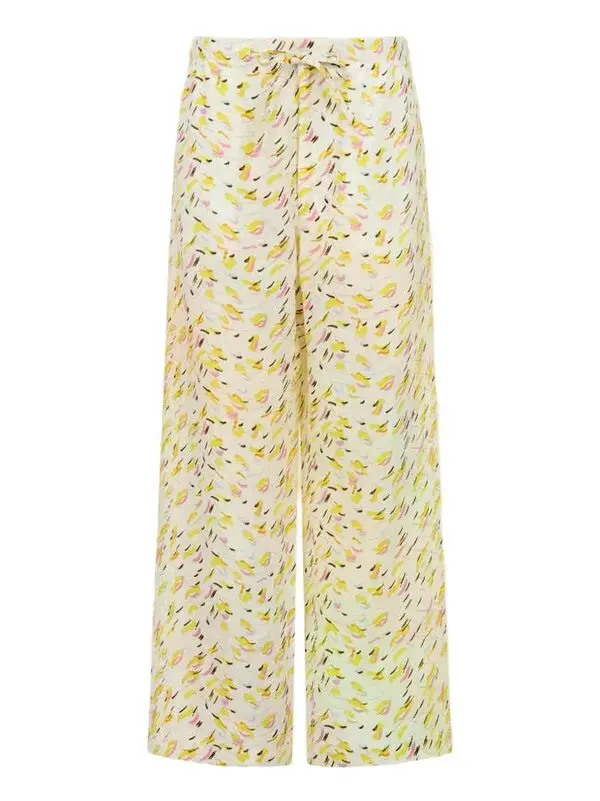Marni Abstract Print Palazzo Pants - Neutrals
