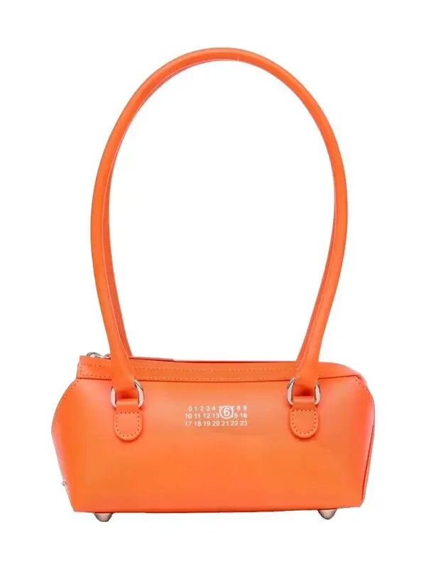 MAISON MARGIELA Mini Leather Shoulder Bag - Orange