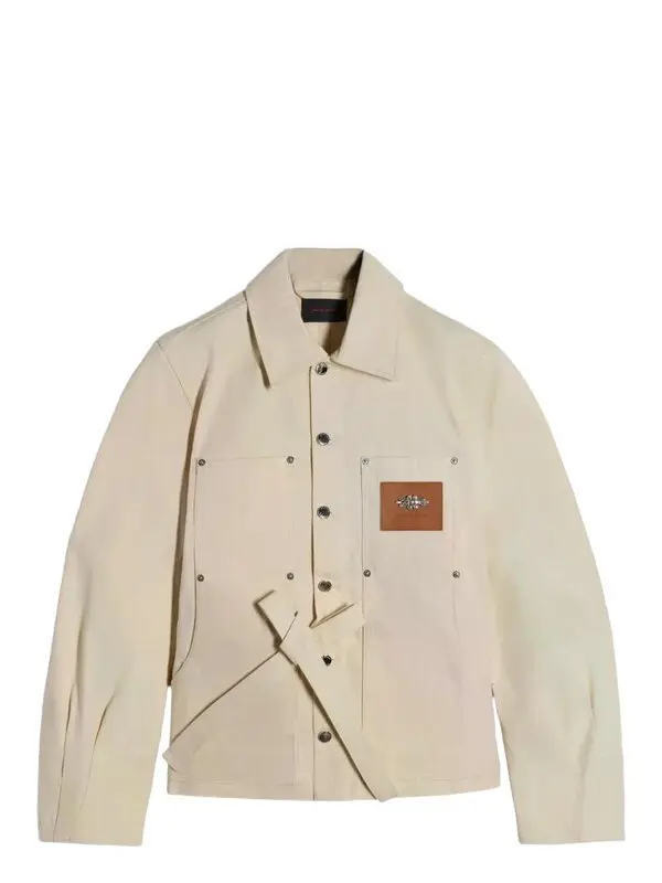 Simone Rocha Workwear Bow Jacket - Neutrals