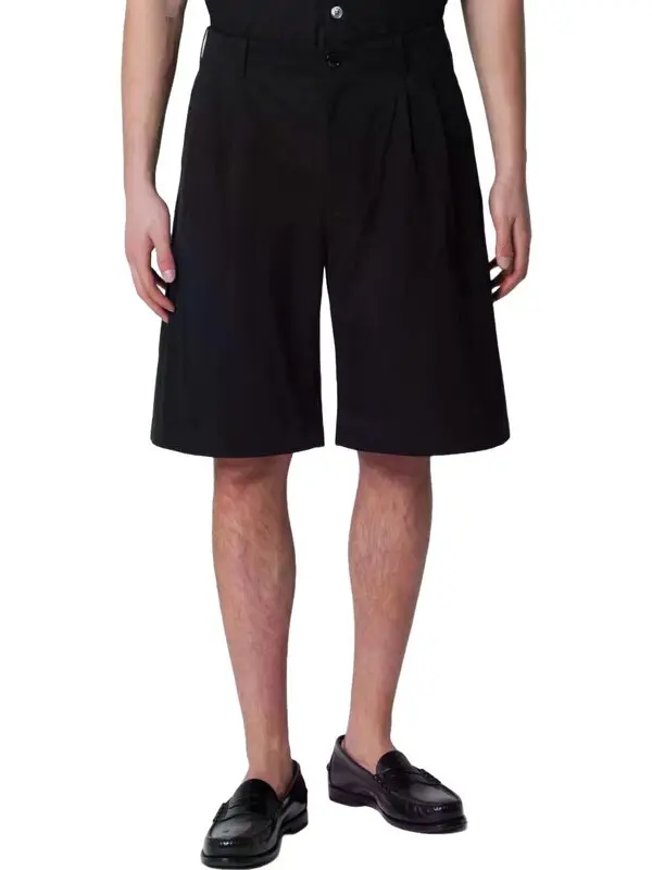 Our Legacy Ponte Pleated Shorts - Black
