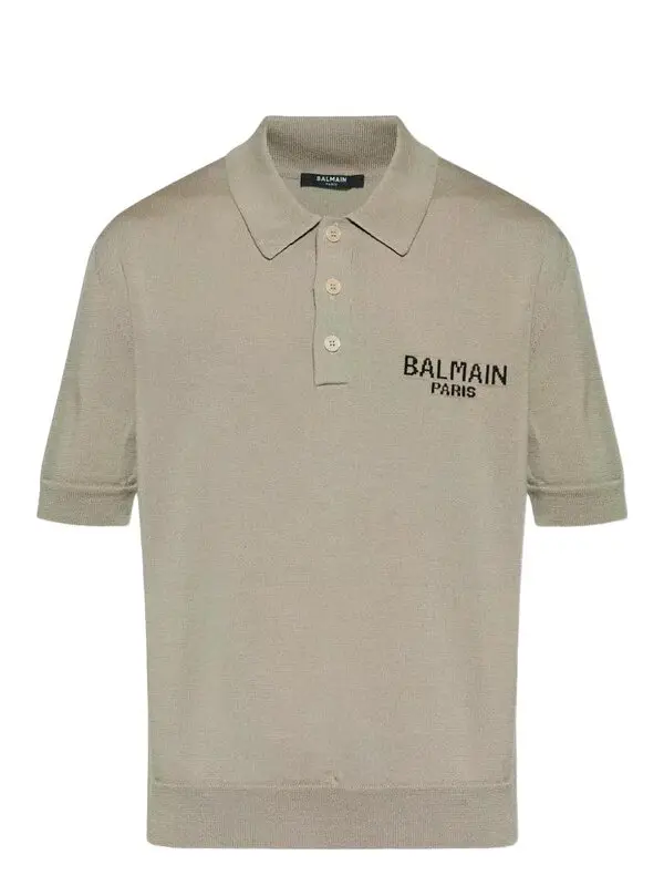 Balmain Logo-detail Polo Shirt - Neutrals