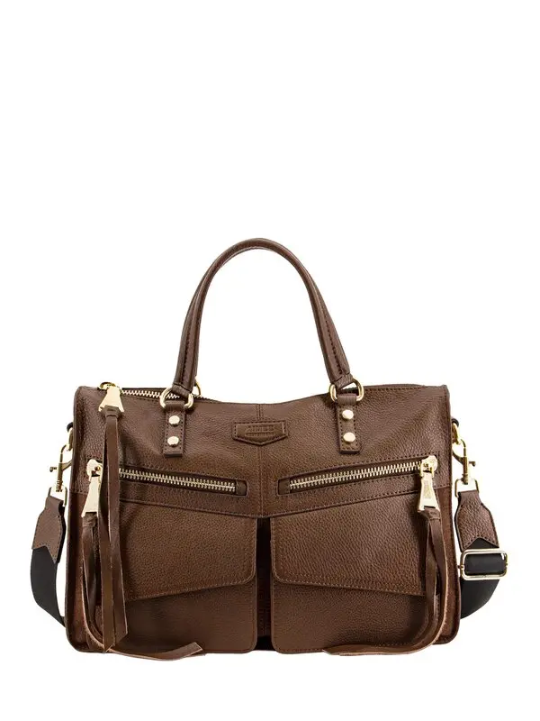 AIMEE Road Trip Satchel - Espresso