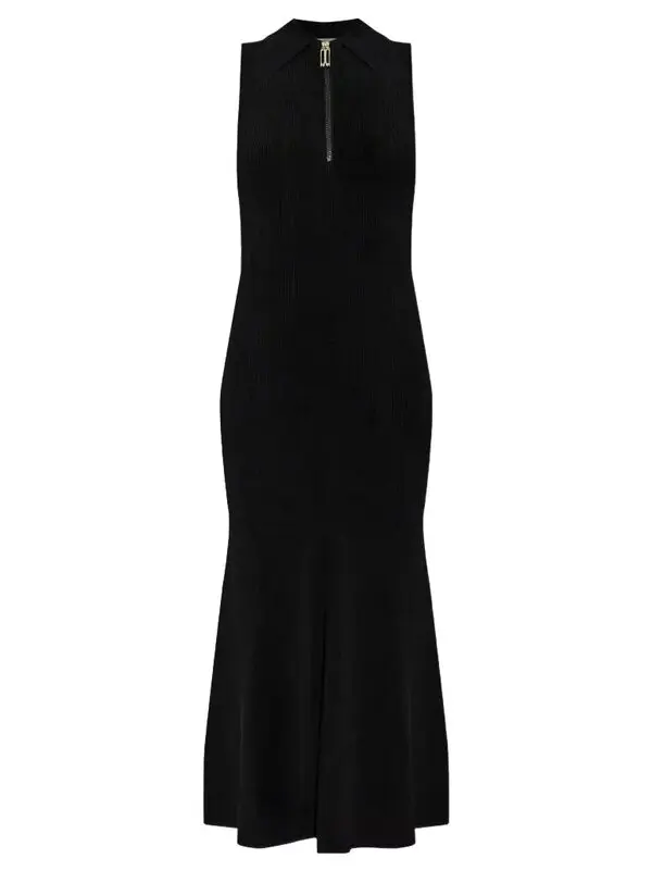 Victoria Beckham Zip-fastening Midi Dress - Black