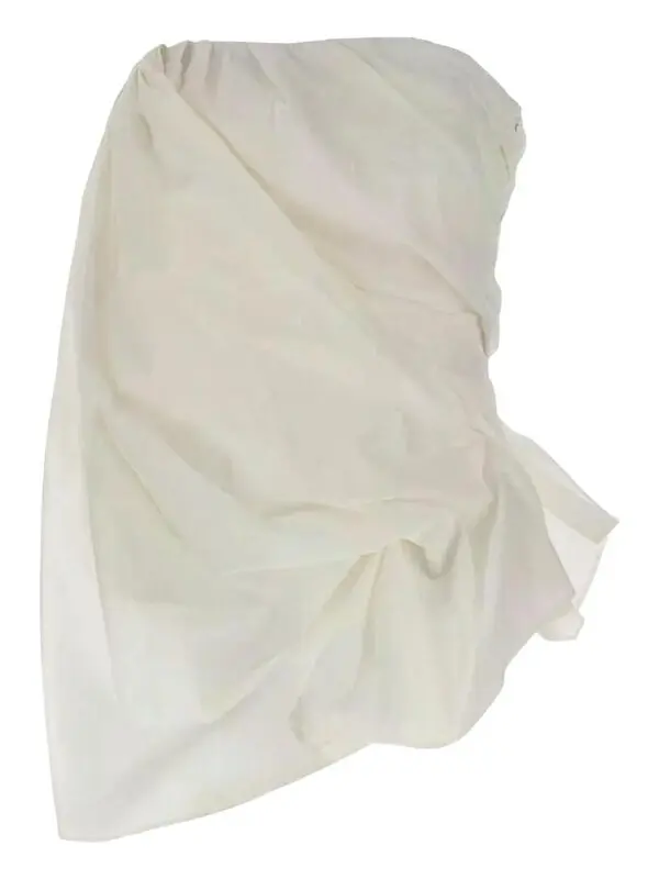 THE GARMENT Bazaar Bustier Draped Bustier Top - White