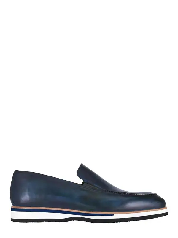 Bontoni Calfskin Casual Loafers - Blue