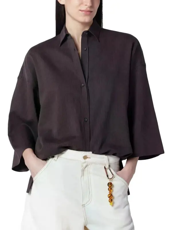 DARKPARK Dora Delave Wide-sleeved Shirt - Brown