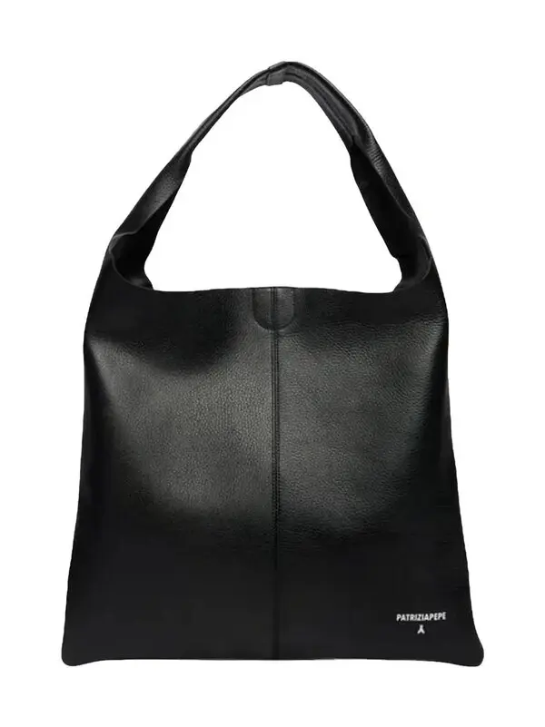 Patrizia Pepe Textured Tote Bag - Black