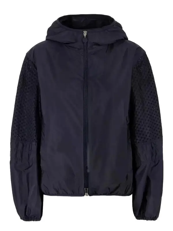 Moncler Pierced Nylon Jacket - Blue