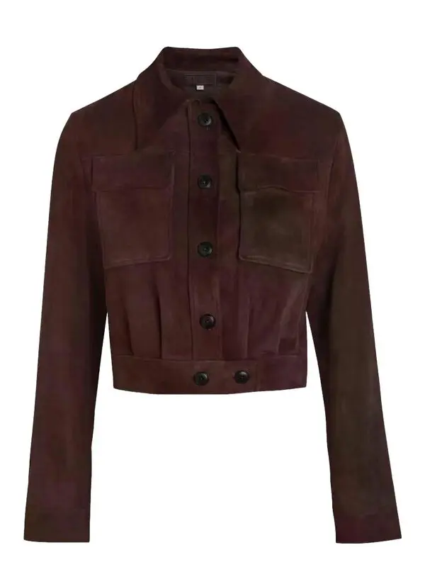 Stouls Leoncino Suede Jacket - Brown