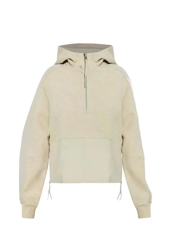 Moose Knuckles Half-zip Panelled Hoodie - Neutrals
