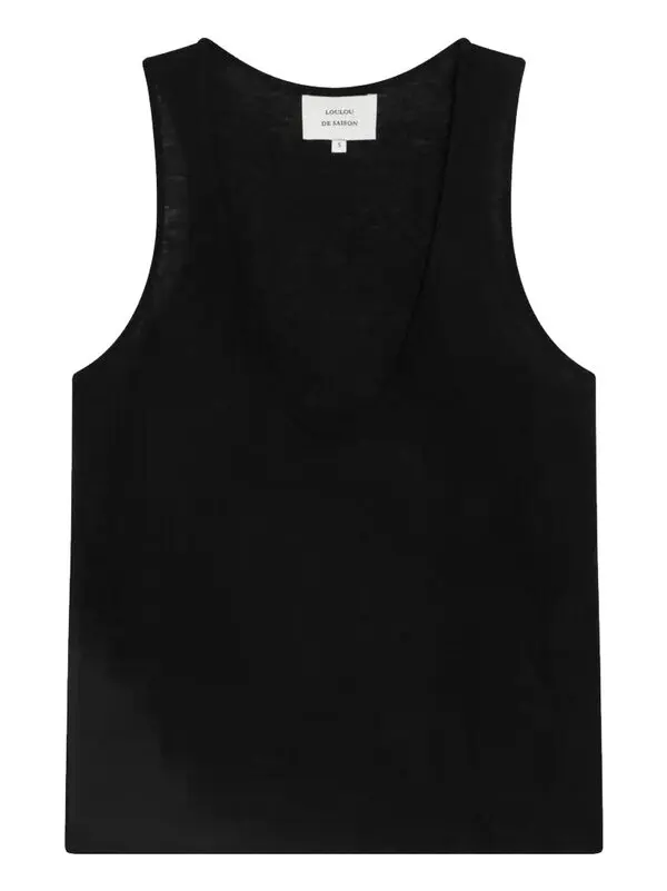 Loulou De Saison V-neck Tank Top - Black