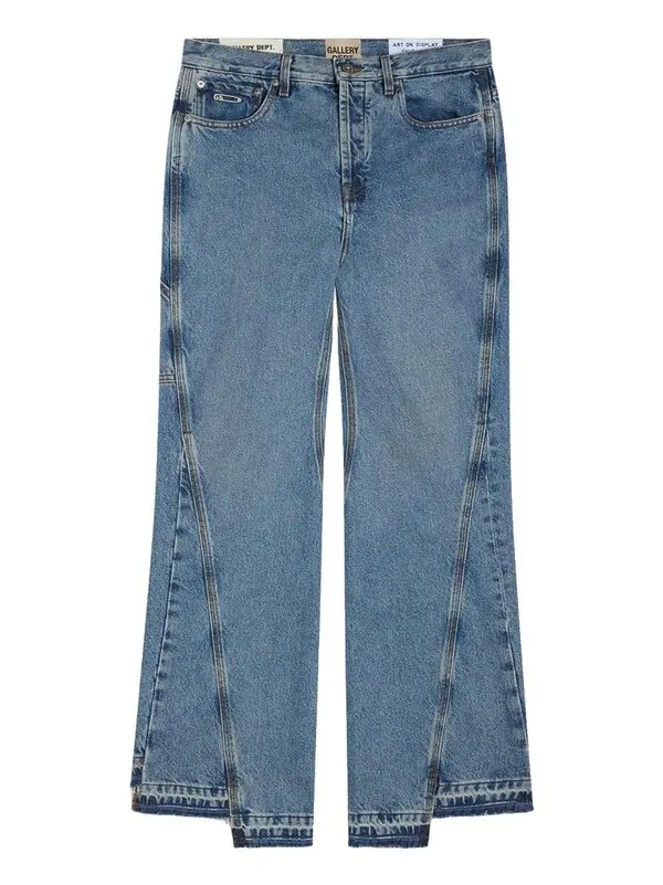 GALLERY DEPT. Twisted Wide Leg Jeans - Blue