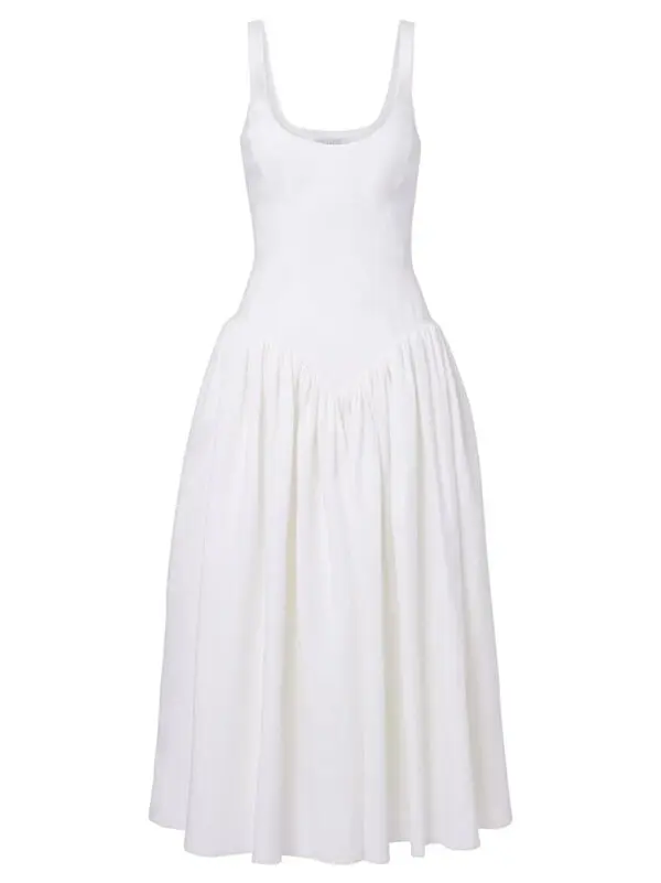 Gabriela Hearst Naia Linen Maxi Dress - White
