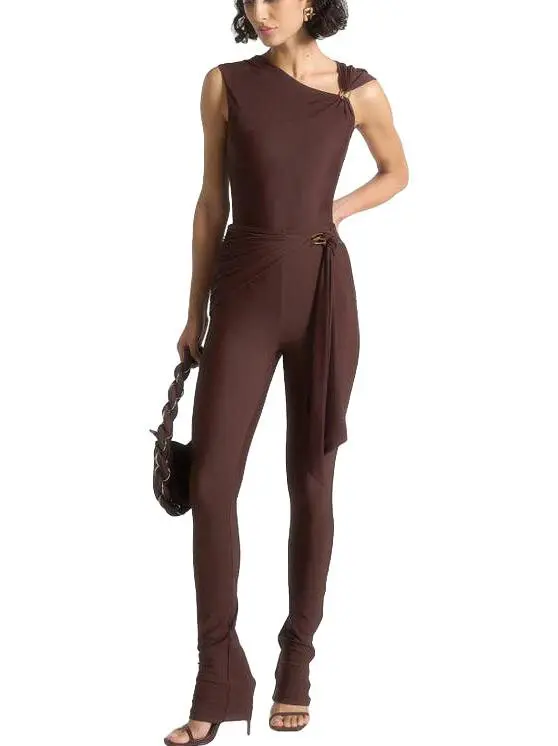 Manière De Voir Eiffel Zip Bodysuit - Brown