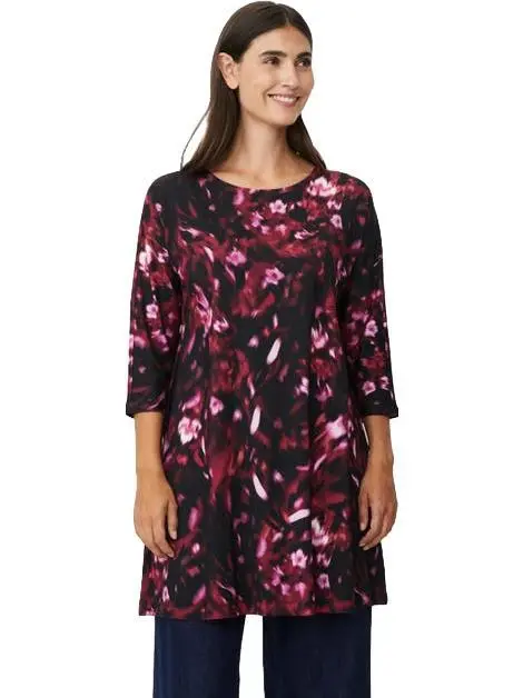 MASAI COPENHAGEN Magertine Floral Print Tunic - Tawny Port