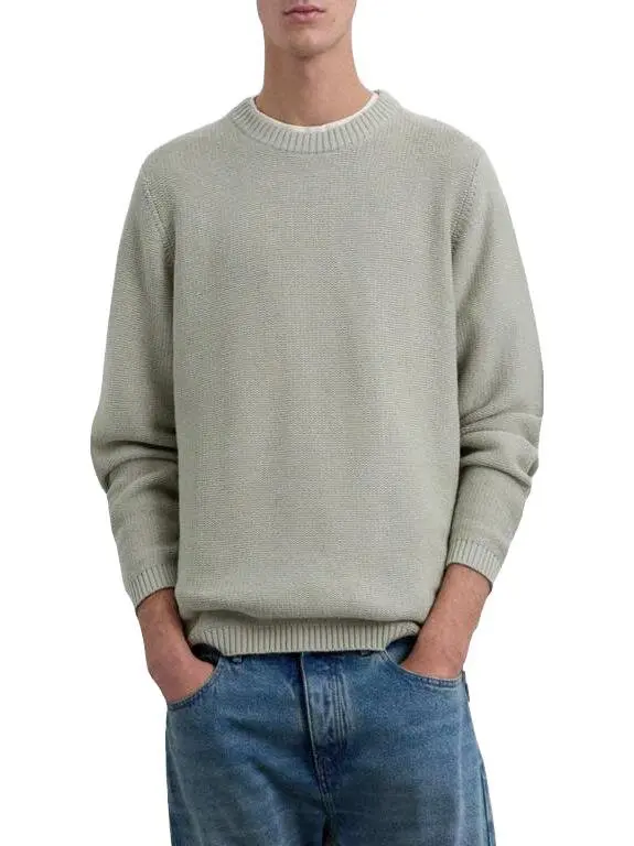 SCALPERS Structure Tricot Knit Sweater - Lightkhaki