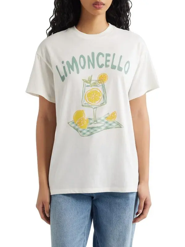 VINYL ICONS Limencello Graphic T-shirt - Marshmallow