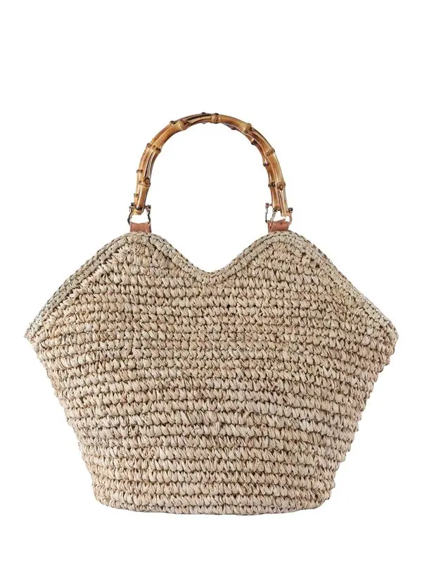 JELAVU Margo Raffia Tote - Natural
