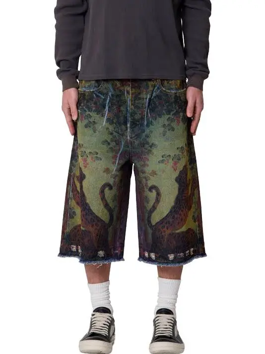 Mnml Baggy Denim Shorts - Multi