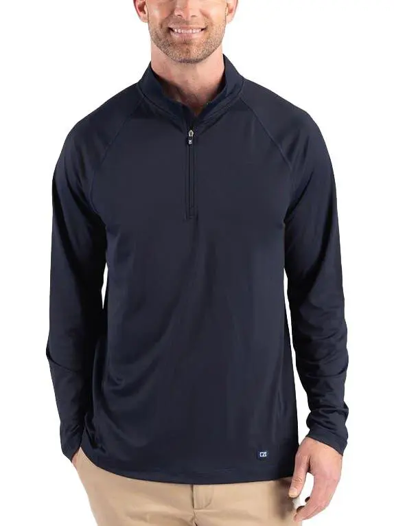 Cutter & Buck Epic Confidence Featherlight Quarter-zip Pullover - Navy Blue