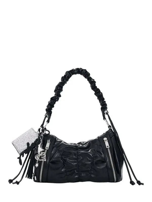 Desigual Faux Leather Crossbody Bag - Black