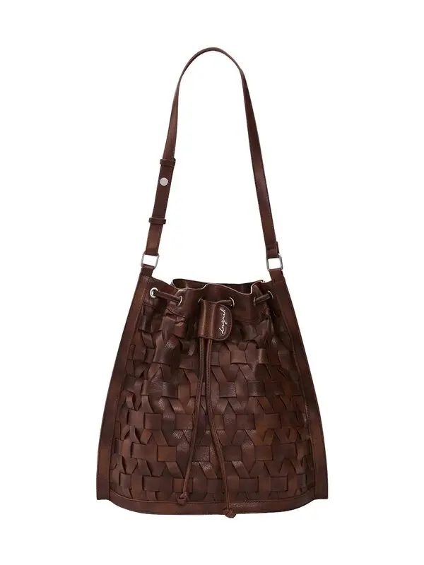 Desigual Faux Leather Backpack - Brown