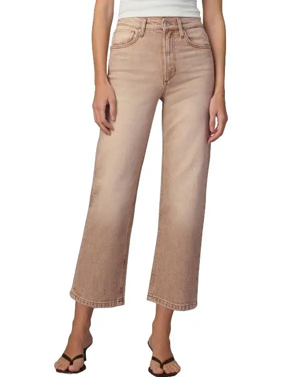 Joe's Jeans The Margot High-waist Crop Straight-leg Jeans - Washed Tannin