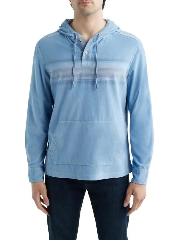 Johnnie-o Corduroy Henley Hoodie - Maliblu