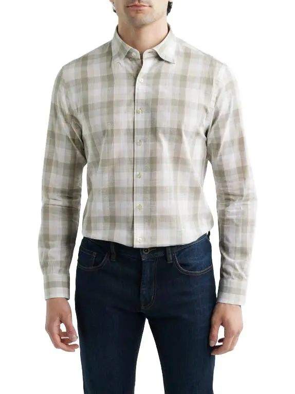Johnnie-o Umstead Plaid Button-up Shirt - Sage