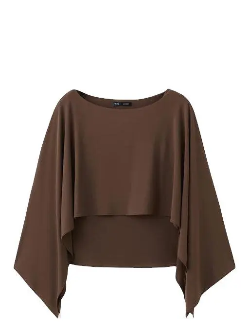Mango Cape Top - Brown