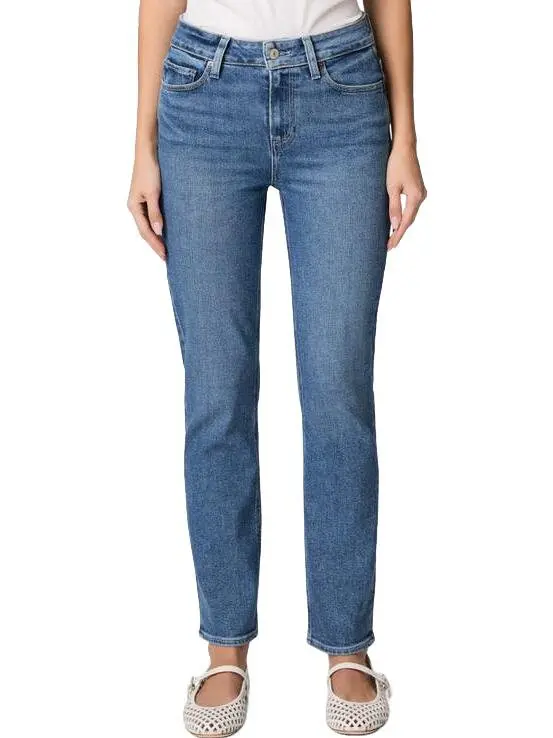 Paige Cindy Ankle Slim Straight Leg Jeans - Saint Martin