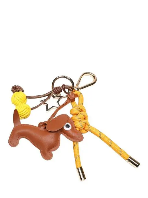 POP UPS BRAND Key Chain With Charms - Yellow/brown Dog