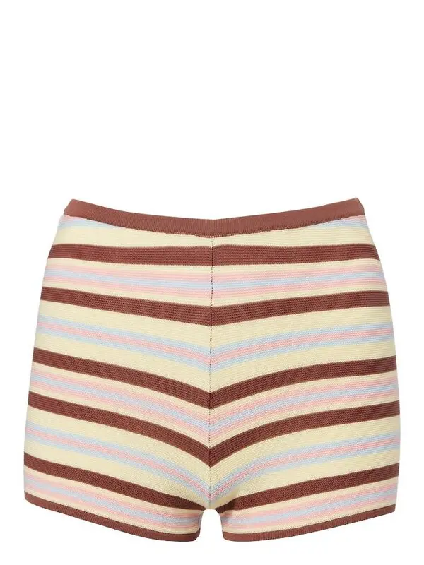 Faithfull The Brand Playa Striped Cotton-blend Shorts - Multicoloured