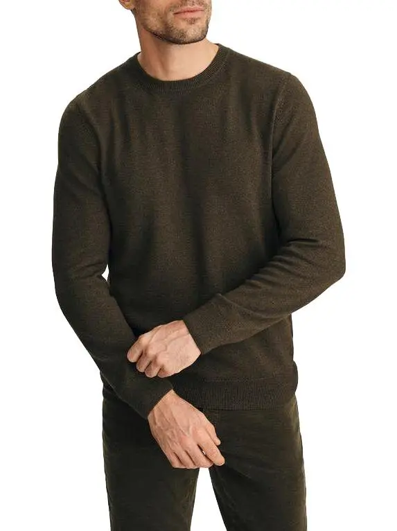 34 Heritage Cashmere & Silk Blend Crewneck Sweater - Khaki