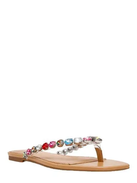 Steve Madden Marble Embellished Flip Flop - Bright Multi