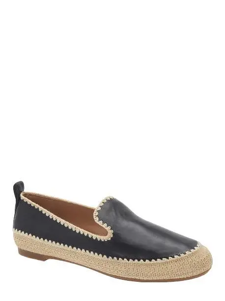 Cole Haan Cloudfeel Asbury Loafer - Black Leather Natural Raffia