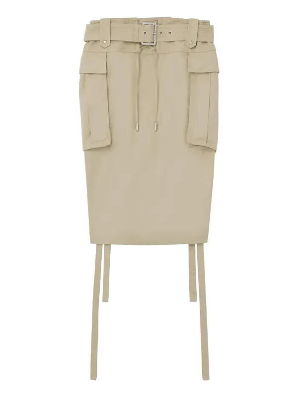 Alexander McQueen Midi Cargo Skirt - Beige