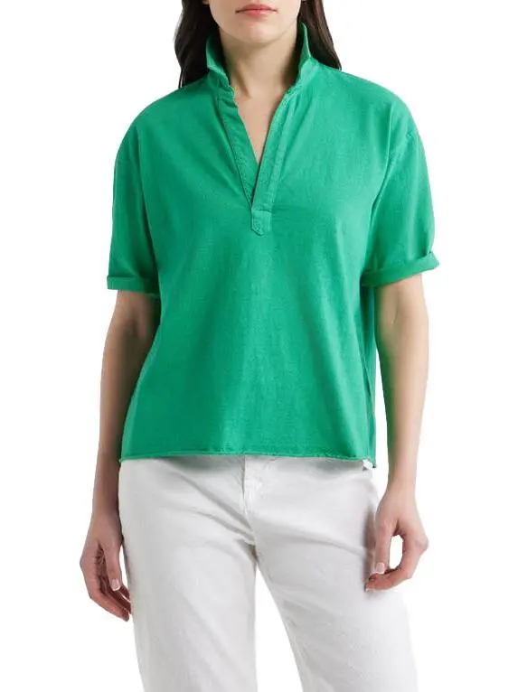 Frank & Eileen Patty Short Sleeve Popover - Birdie Green