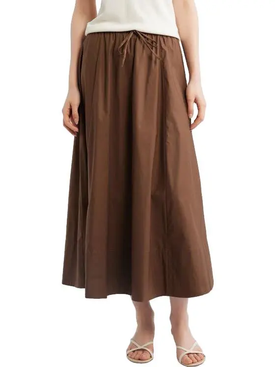 REFORMATION Cleo Midi Skirt - Pinecone