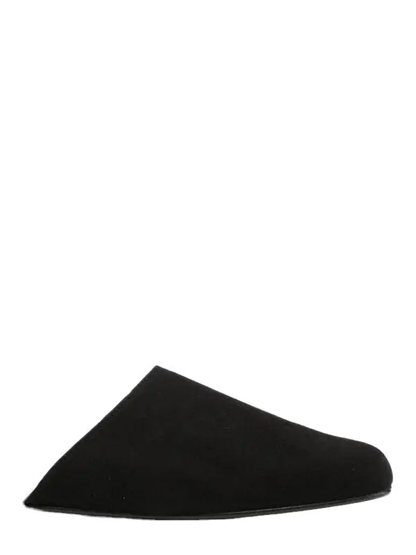 Manebí Suede Leather Slippers - Black
