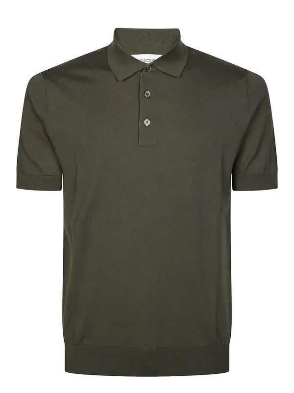 PAOLO PECORA Cotton Polo Shirt - Green