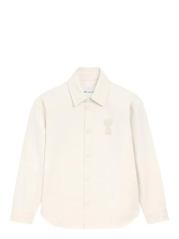 Ami Overshirt With Logo - White